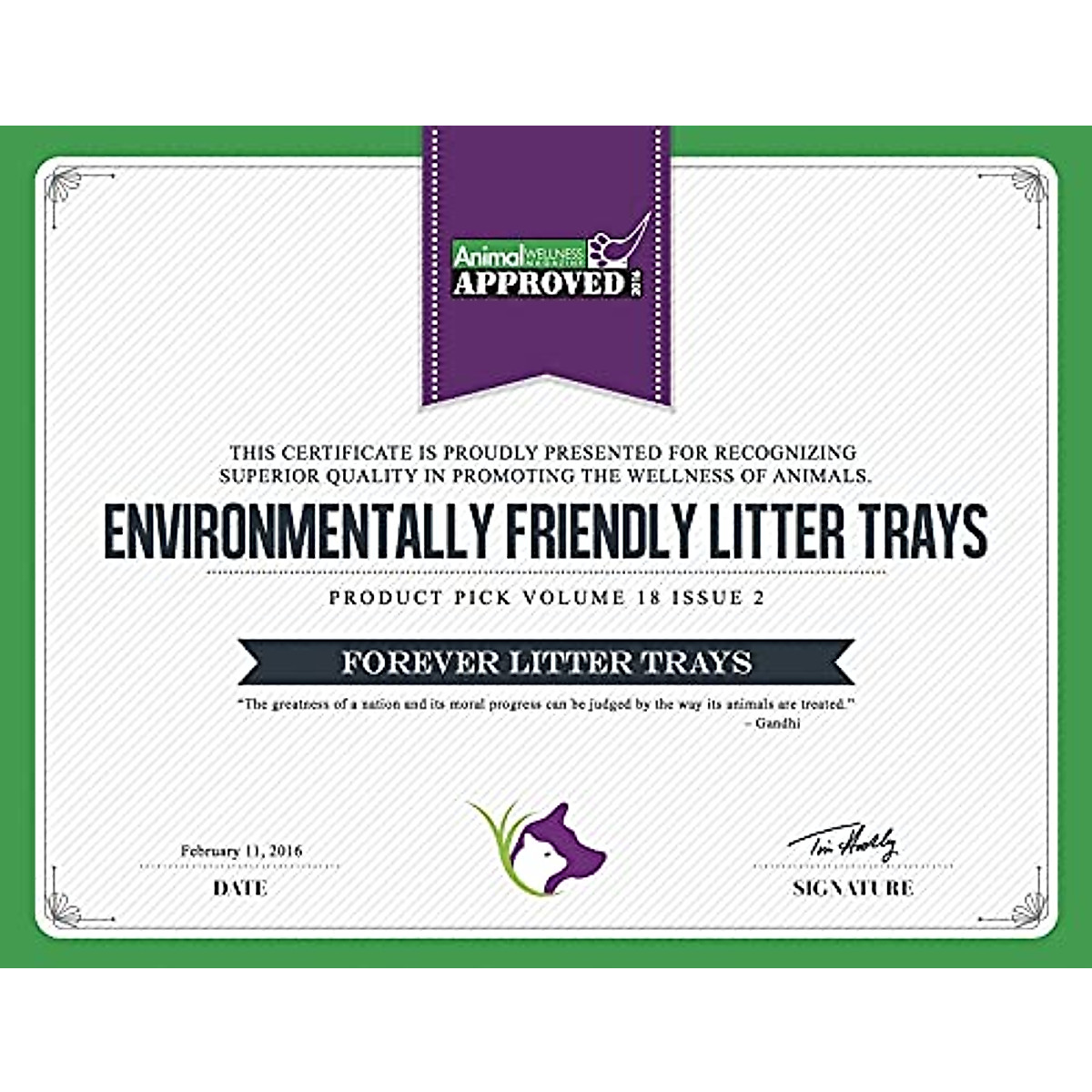 Forever Litter Tray, The Original Premium Version Reusable Replacement Tray for ScoopFree Disposables Since 2006. Fits All PetSafe ScoopFree Machines