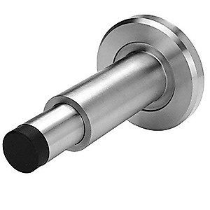 VIBORG Deluxe Adjustable Extra-Long Solid 304 Stainless Steel Extra-Thick Casting + Rubber Heavy Duty Door Stopper Wall Mount Mounted Built in Door Doorstop Bumper Door Stop, RS-38 (1)