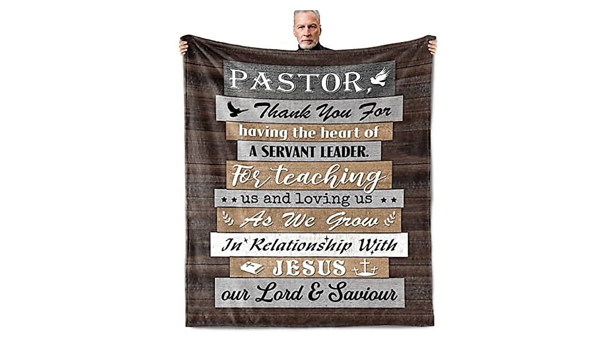 Pastor Appreciation Blanket – Perfect Gift for Pastors & Church Events