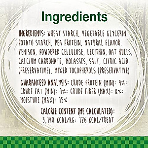 Nylabone Healthy Edibles WILD Antler Natural Long Lasting Venison Flavor Dog Chew Treats Medium/Wolf (2 Count)