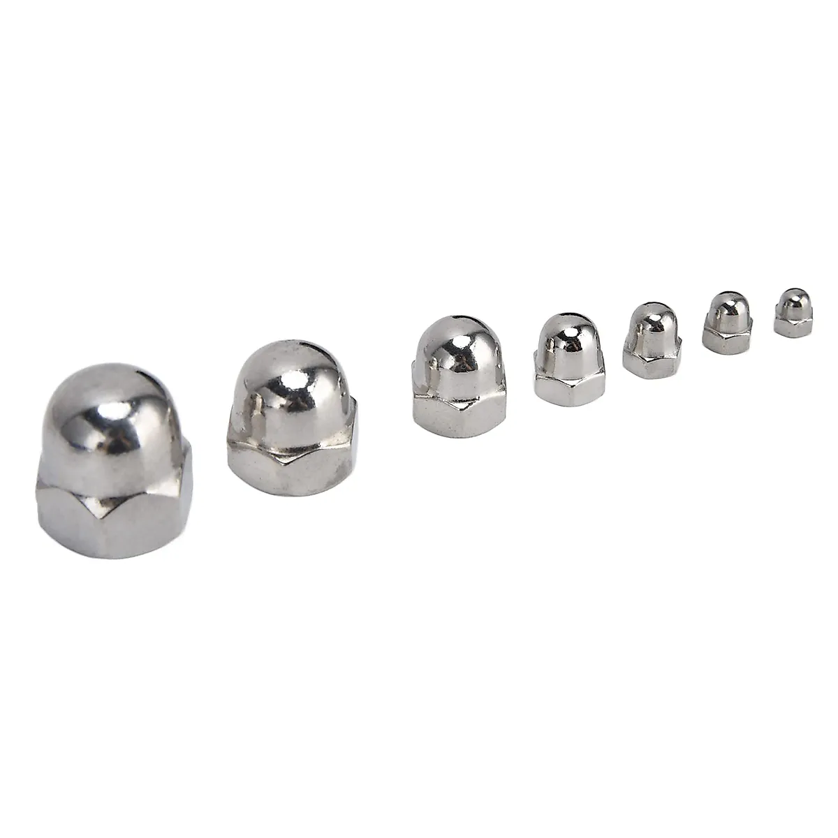 Acorn Cap Nuts, 304 Stainless Steel Acorn Hex Cap Nuts Locknuts for Industrial Machinery