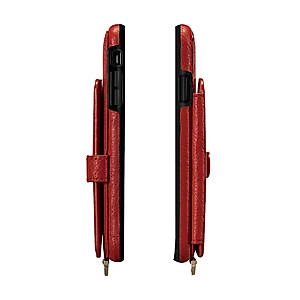 Sena Kyla Crossbody Snap On Cell Phone Case for iPhone XR - Wireless Charging Compatible, Red