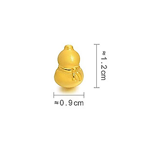 CHOW SANG SANG 999 24K Solid Gold Gourd (Wulu) Auspicious Charm Bracelet for Women 86335C (19)