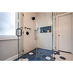 Square Wall Elbow for Hand Held Shower, Matte Black