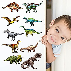 40 Pieces Dinosaur Cutouts Dinosaur Classroom Decorations Dinosaur Wall Decals Bulletin Board Set for Kids Birthday Present, Dinosaur Party School Playroom
