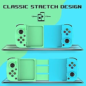 arVin Mobile Gaming Controller for iPhone iOS Android PC, Wireless Gamepad Joystick for iPhone 14/13/12/11, iPad, MacBook, Samsung Galaxy S22/S21/S20, TCL, Tablet, Call of Duty, Apex, with Back Button