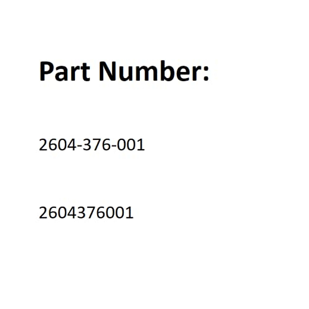 2604736001, Planer Drive Belt Compatible with PHO1, PHO100, PHO15-82, PHO16-82, PHO20-82, 2PCS