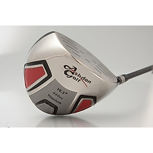 Ashdon Golf Black Silver Driver, 10.5 Degree Loft, Senior Flex