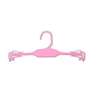 Clothes Hanger, 10Pcs Plastic Socks,Clothes Bra Underwear Hanger Wardrobe Closet Drying Rack Organizer - Rose Red