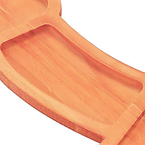 MOUMOUTEN Aperitif Board, Wood Cheese Tray Charcuterie Boards, 3 Large Spaces Cheese Tray Platter, Cutlery Kitchen Wine Meat Platter for Steak Deli Cake Aperitifs(Right)