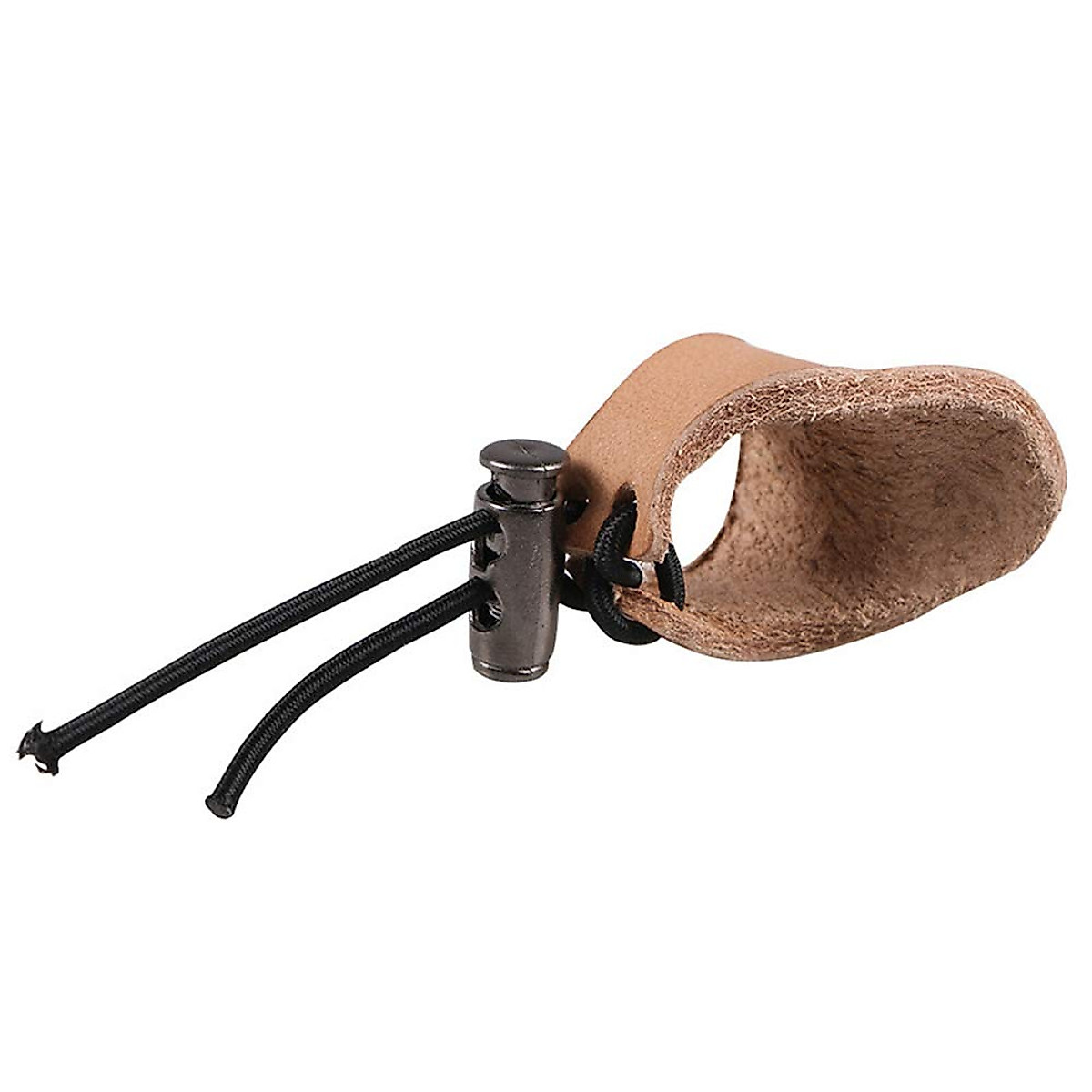 HIGOO Archery Thumb Ring Finger Guard Protector Cow Skin Soft Leather Shooting Glove