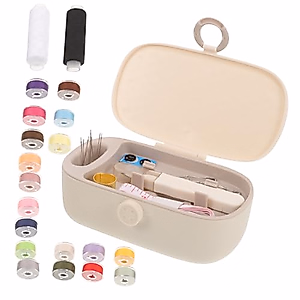 TOPPERFUN 1 Set Box Embroidery Kit Sewing Kit Sewing Needle Tool Kit Pp Sewing Thread Kit