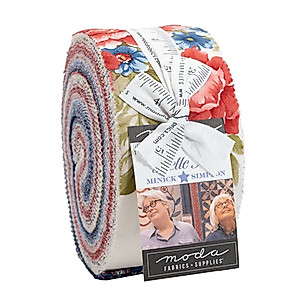 Minick and Simpson Belle Isle Jelly Roll 40 2.5-inch Strips Moda Fabrics 14920JR, Assorted