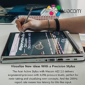 Acer Spin 5 Intel Evo Convertible Laptop | 14" 2560 x 1600 IPS Touch (425nit & 100% sRGB) | Intel Core i7-1260P | 16GB LPDDR5 | 1TB SSD | Killer WiFi 6E | Active Stylus | Windows 11 | SP514-51N-70LZ