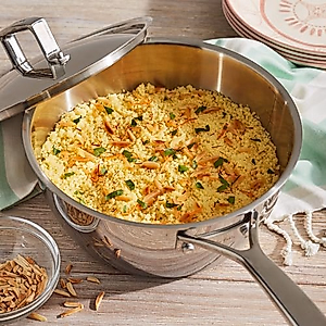 Sur La Table Classic 5-Ply Stainless Steel Saucepan