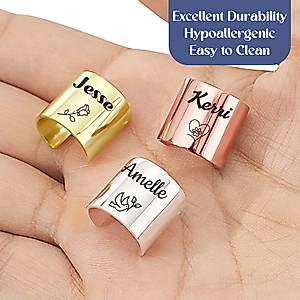 Zhamate Personalized Stethoscope Name Tag Custom Stethoscope ID Charm Accessories for Nurse Doctor Vet,Stainless Steel Engraved Stethoscope ID Tag,Graduation Gift,Short Pillar