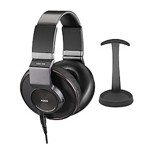 AKG K553 MKII Studio Headphones Bundle with Aluminum Stand (2 Items)
