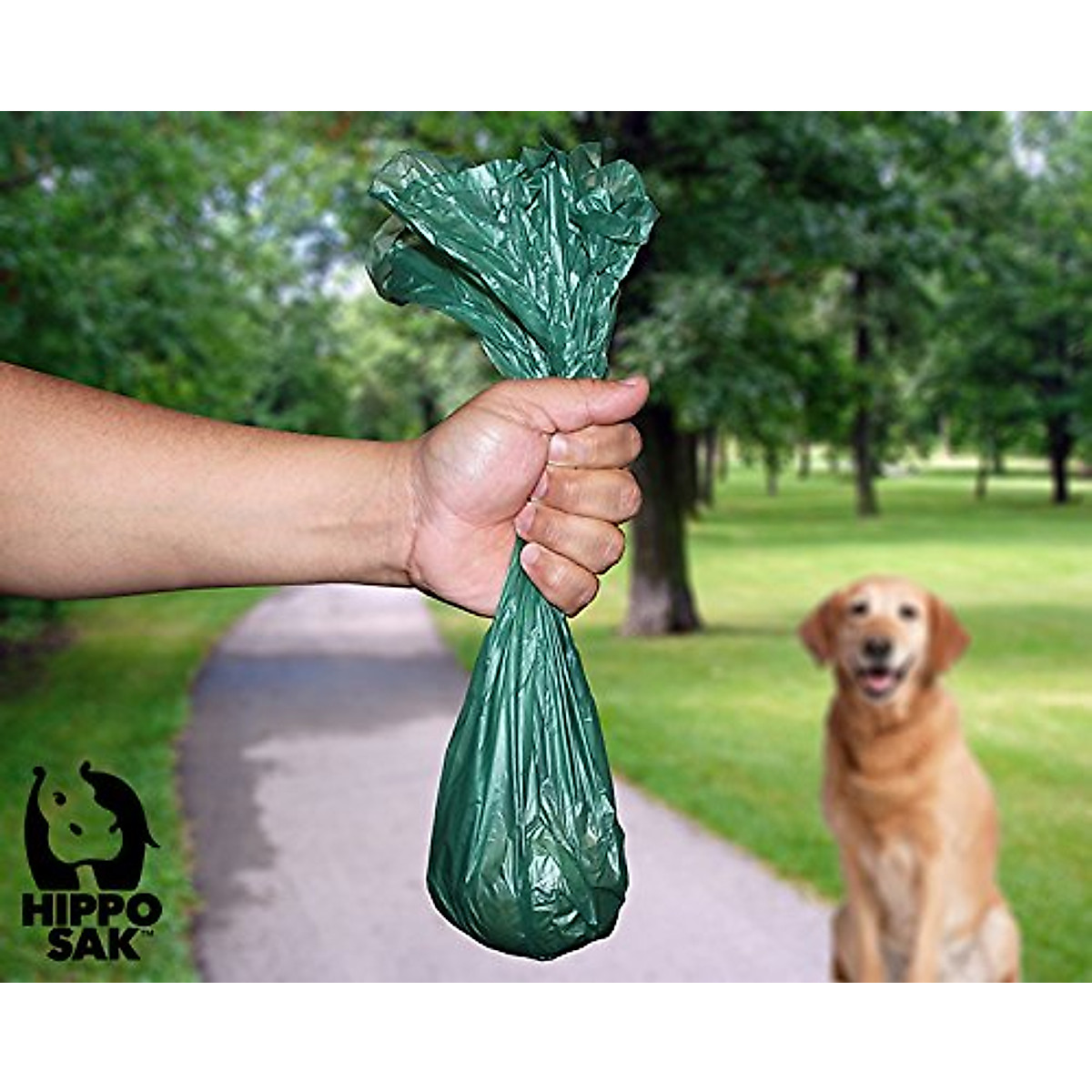 Hippo Sak Extra Large Pet Poop Bags for Large Dogs and Cat Litter, 480 Count