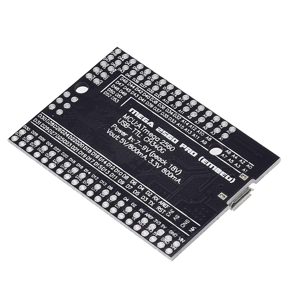 Hailege MEGA 2560 PRO Embed CH340G/ATMEGA2560-16AU Compatible to Arduino Mega2560 with Pin Headers