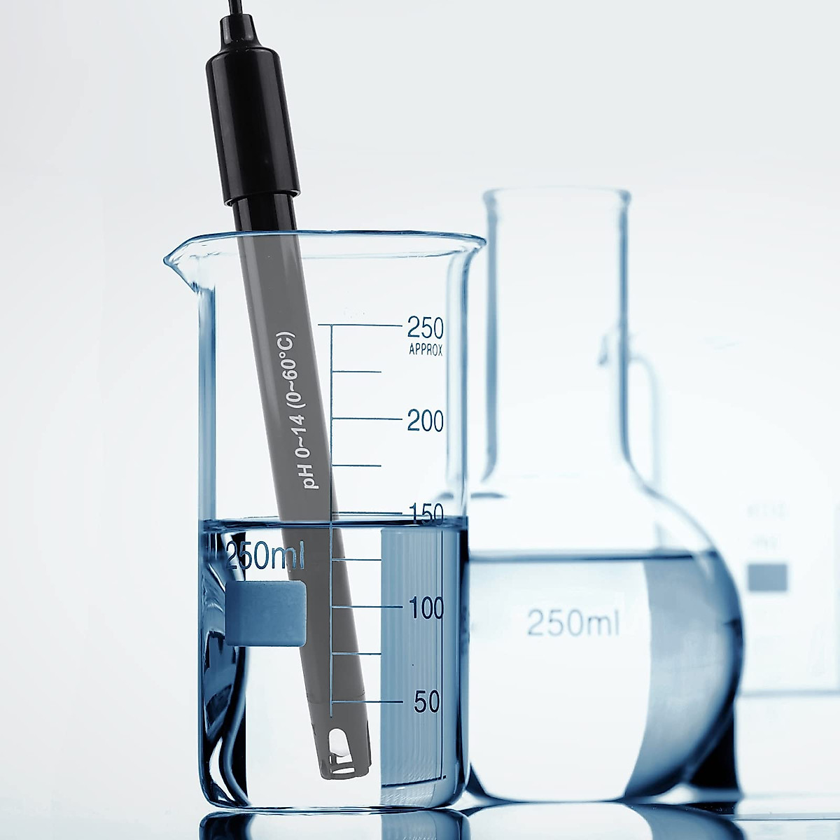DANOPLUS 300 cm Long Cable Electrode Replaceable pH Probe (0-14 pH), BNC Connector with 6 Packets of Calibration Powder