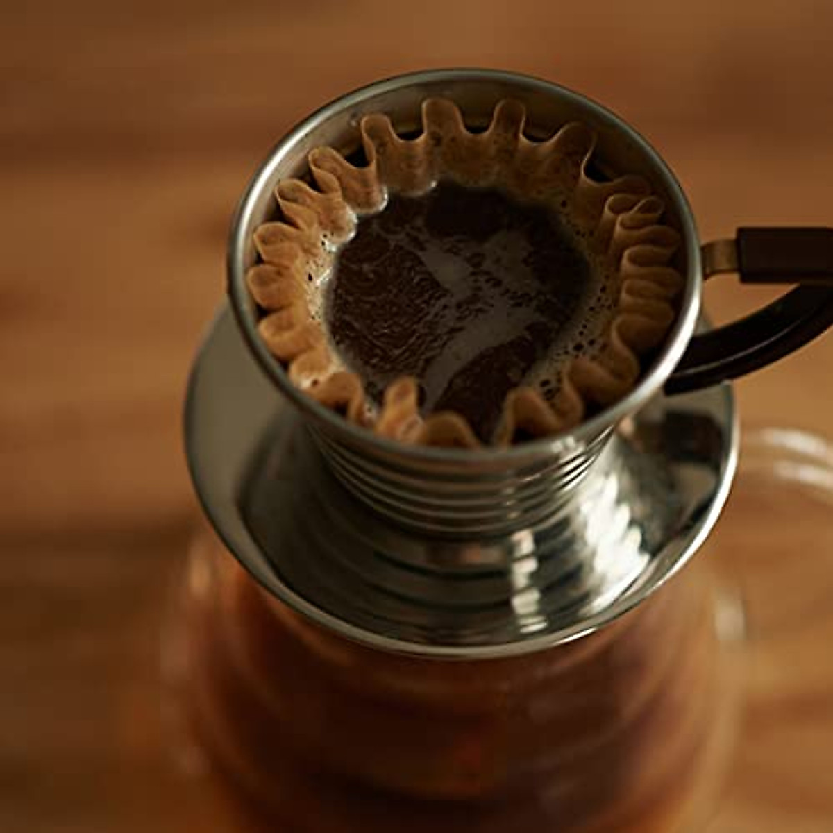 DEFUTAY 1-4 Cup Coffee Filters,Cup Basket Coffee Filters,Natural Brown Unbleached