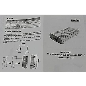 NBS Frontier Fios Formerly Verizon WF-803 FT MoCA 2.5 to Ethernet Bridge WAN/Full/LAN Selector Up to 2.5Gbps Bandwidth with existing coaxial Cables Great Companion for Home mesh Wi-Fi, White