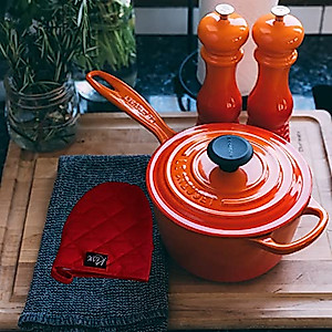 Oven Mitts Heat Resistant – (Red Color) Mini Oven Mitts, Silicone Gloves Heat Resistant, Kitchen Gloves for Cooking, Silicone Oven Mitts & Pot Holders Sets, Kitchen Pot Holders & Oven Mitts Sets