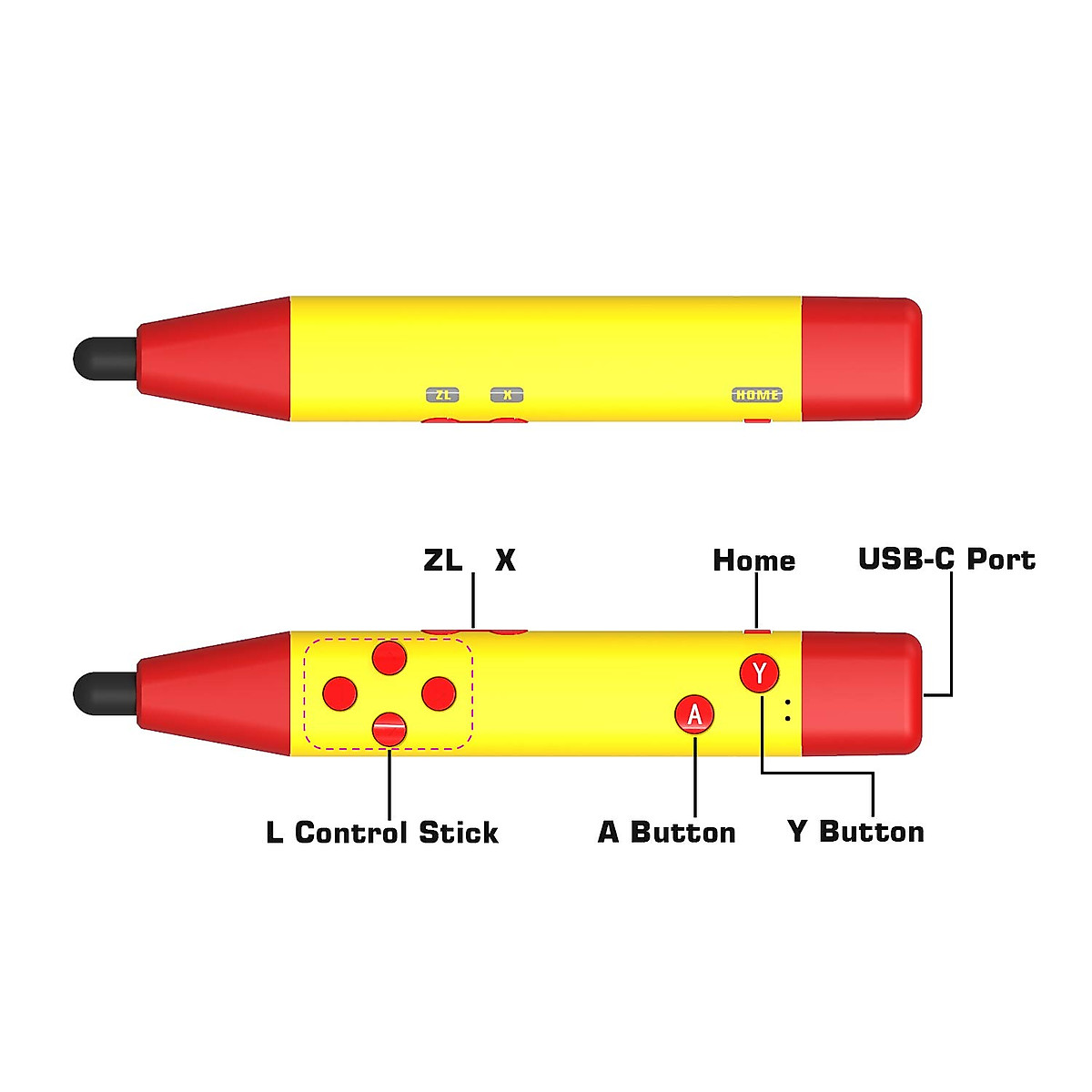 DarkWalker Stylus Touch Pen Wireless Bluetooth Game Controller, Stylus for Nintendo Switch Super Mario Maker 2
