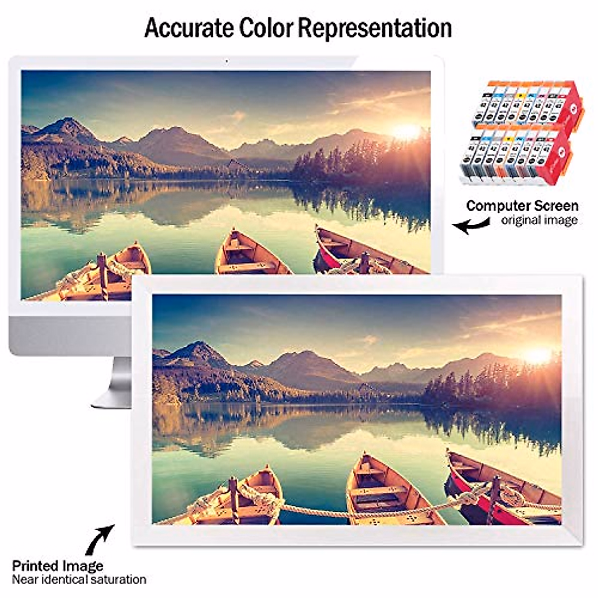 Cartlee Set of 16 Compatible High Yield Ink Cartridges Replacement for Canon CLI-42 PIXMA PRO-100 Pro100 100 100S CLI 42 (2 Black, 2 Cyan, 2 Magenta, 2 Yellow, 2 PC, 2 Photo M, 2 Gray, 2 Light Gray)