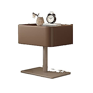 HIGOH Bedside Table Mobile Bedside Table to Store Dresser Cosmetics Bedside Table