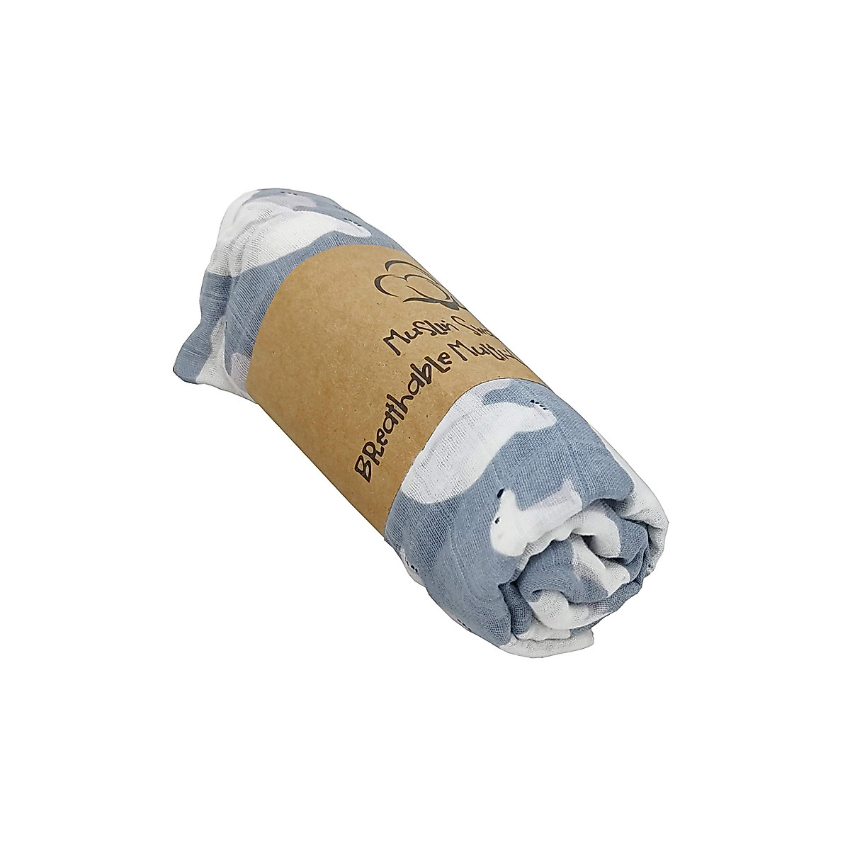 1 Pc Polar Bear Print Baby Swaddle Blanket Set, Boutique Muslin Cotton Blanket, Girls And Boys, Baby Swaddle, Ideal Newborn Baby Swaddle Suit Each Blanket Weighs 5 1/2 Ounces 15412-POLAR BEAR ONLY-NPF