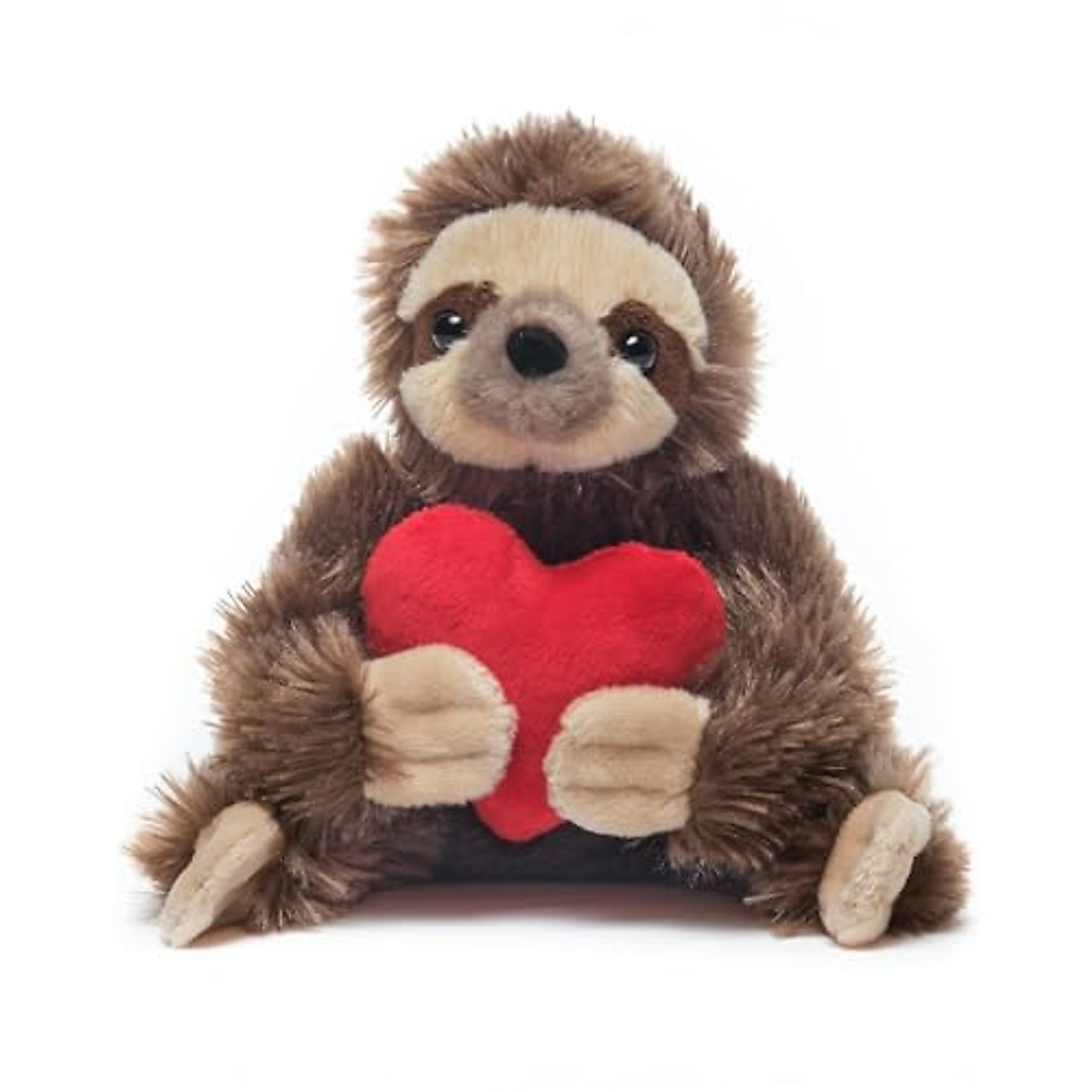 Bearington Sloth Plush Valentine's Day Stuffed Animals 6 in Ideal for Valentine's Gift for Kids