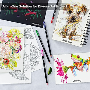 KALOUR 72 Count Colored Pencils for Adult Coloring Books, Soft Core,Ideal for Drawing Blending Shading,Color Pencils Set Gift for Beginners Artists