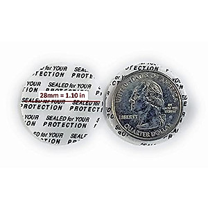 Rewarding Essentials 28mm Pressure Sensitive PS Foam Cap Liners Tamper Seal Cap Liner Sealed for your Protection (25)