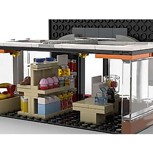 General Jim's 'Gulp & Go' Modular Convenience Store & Gas Station Building Blocks Set - 320 Piece Creator Street Bricks Kit