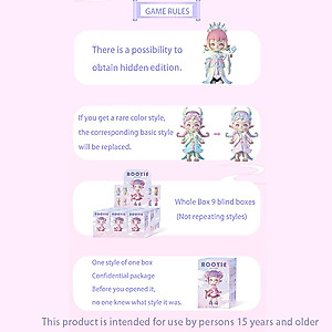 Aven Rabbit ROOYIE Treasures Series Blind Box Toy Mystery Box Cute Collectible Figures Action Kawaii Model Girl Birthday Surprise Random Trendy Toys Room Desktop Decroration (1 Pack)