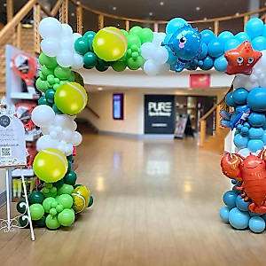 Tennis Ball Balloon Pack of 5 Tennis Balloon Tennis Themed Birthday Party Supplies Tennis Sports Cutouts Party Supplies Sports Birthday Party Decorations Tennis Baby Shower home office decor