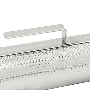 Mowind Stainless Steel Metal Guiro Percussion Instrument Musical Training Tool with Scraper