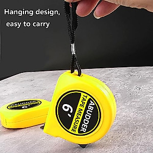 6 Pack Small Tape Measures Retractable,Metric Measuring Tape Retractable with Inches and Centimeters,Measurement Tape 6 FT