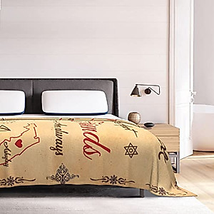 Personalized Best Friend Throw Blanket with State & Name, Custom Long Distance Friendship Soft Flannel Fleece Throw Blanket for Women Girls, Customized Friendship Gifts for Bestie, BFF, Soul Sister