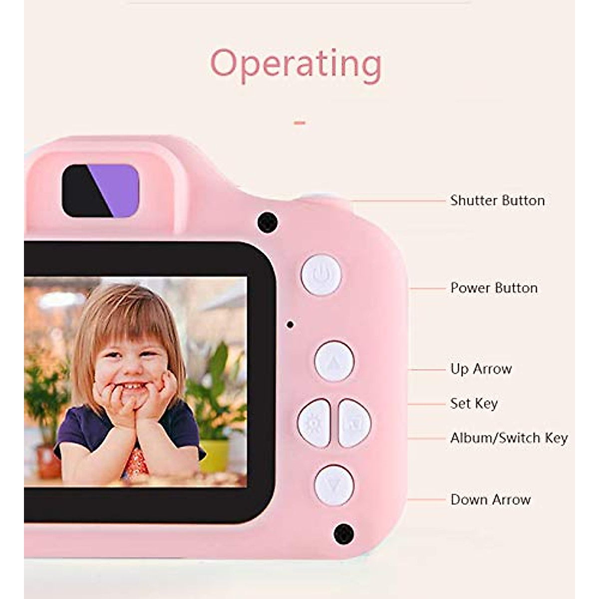 LEOP Children's Digital Camera, Children's Toy Camera with 1080P Screen, Toy Gifts for Boys and Girls, Support Photo and Video Recording, 2 inches IPS Screen with 32GB SD Card