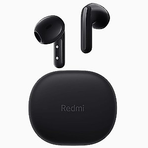 Xiaomi Redmi Buds 4 Lite TWS Wireless Earbuds, Bluetooth 5.3 Low-Latency Game Headset with AI Call Noise Cancelling, IP54 Waterproof, 20H Playtime, Lightweight Comfort Fit Headphones, Black