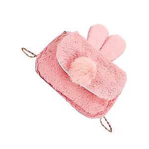 VALICLUD 2pcs Body Cross Bag for Women Womens Sling Bags Crossbody Womens Cross Body Purses Crossbody Bag for Women Womens Crossbody Plush Crossbody Bag Shoulder Bag Women's Fur Bag Rabbit