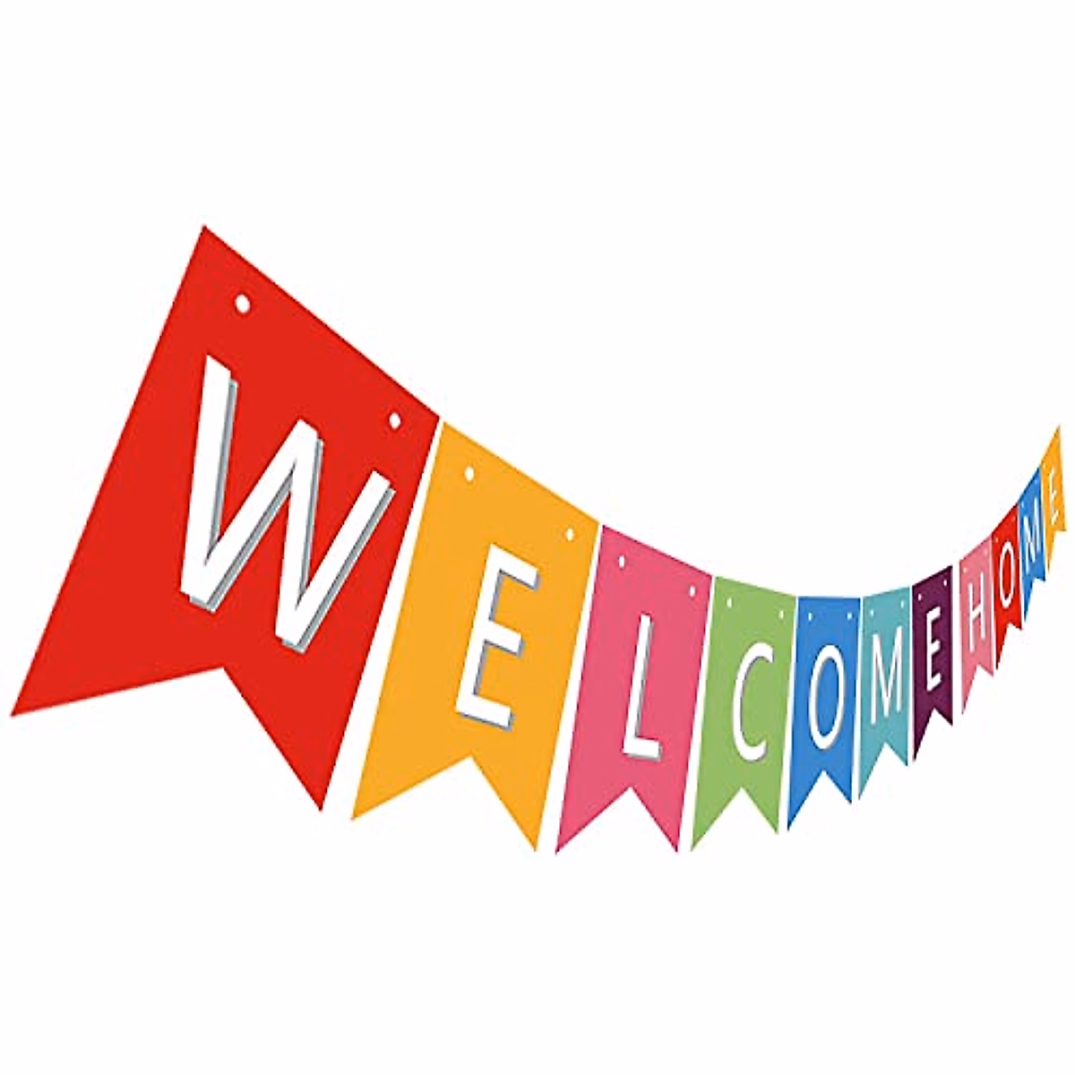 Welcome Home Banner - Colorful, Reusable & Easy to Hang