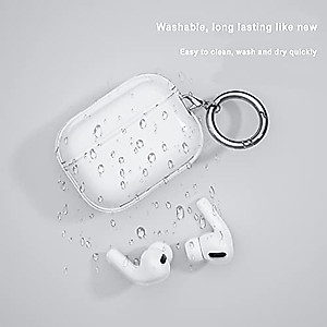 for Airpods Pro 2 Case，for Airpods Pro 2 Cases Wireless Earphone Protective Case Soft Silicone Headphones Cover Portable Ear Buds Protection (Transparent)