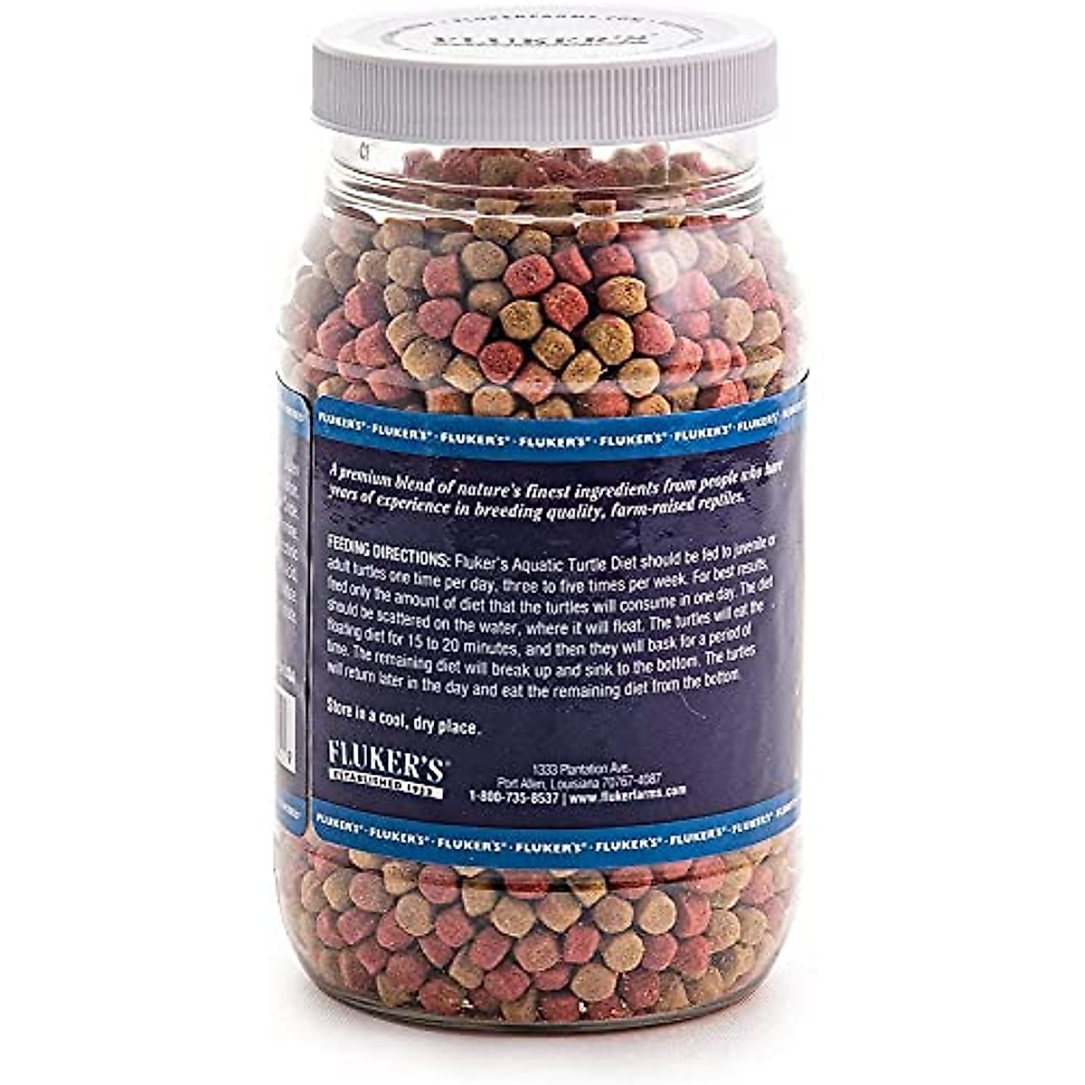 Fluker's Aquatic Turtle Formula Turtle Diet Dry Food 8oz - Includes Attached DBDPet Pro-Tip Guide