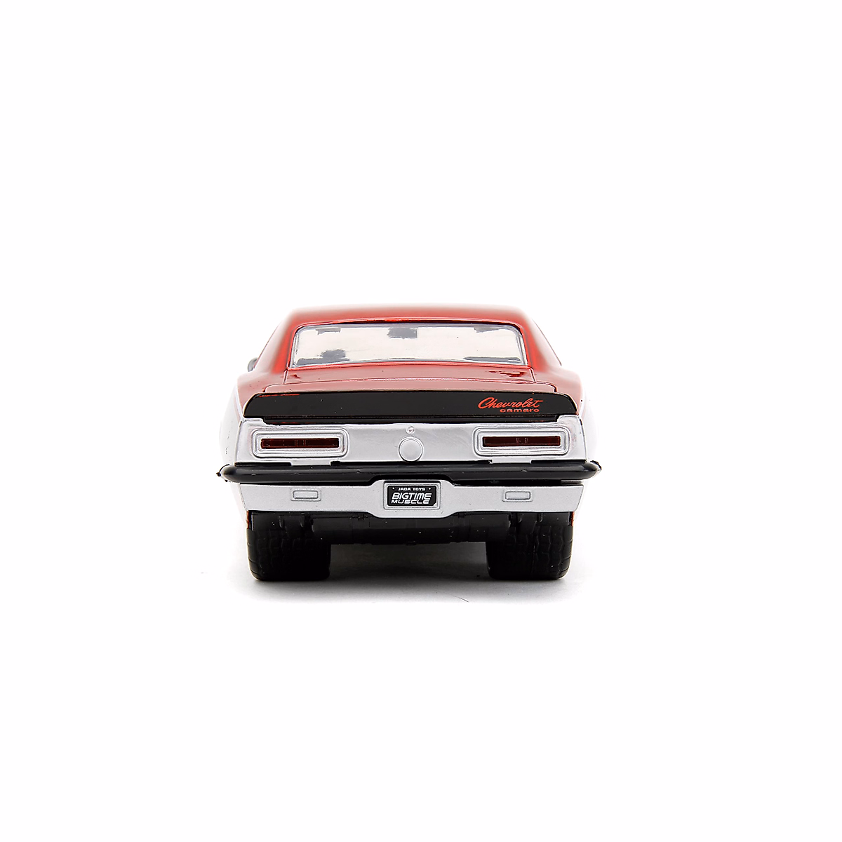 Jada 1967 Chevrolet Camaro Candy Red and Silver Metallic Bigtime Muscle Series 1/24 Diecast Model Car