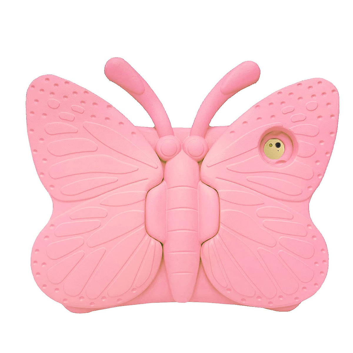 iPad case for Kids, Feitenn 3D Cartoon Butterfly Non-Toxic EVA Light Weight Kid Proof Shockproof case with Kickstand for ipad 5/ ipad 6 /ipad pro 9.7/ New iPad 2017 case (Pink)