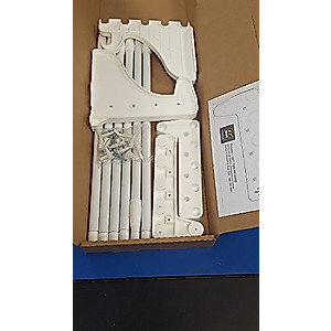 EZ Shelf DIY Expandable Closet Shelf and Rod - 29” - 49” -White- Mounts to 1 Sidewall and Backwall