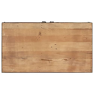 QJBSAVVA Coffee Table 35.4"x19.7"x15.4" Solid Reclaimed Wood,Entrance Table Tray Tables Center Table Low Table Suitable for Meeting Rooms, Reception Rooms, Offices